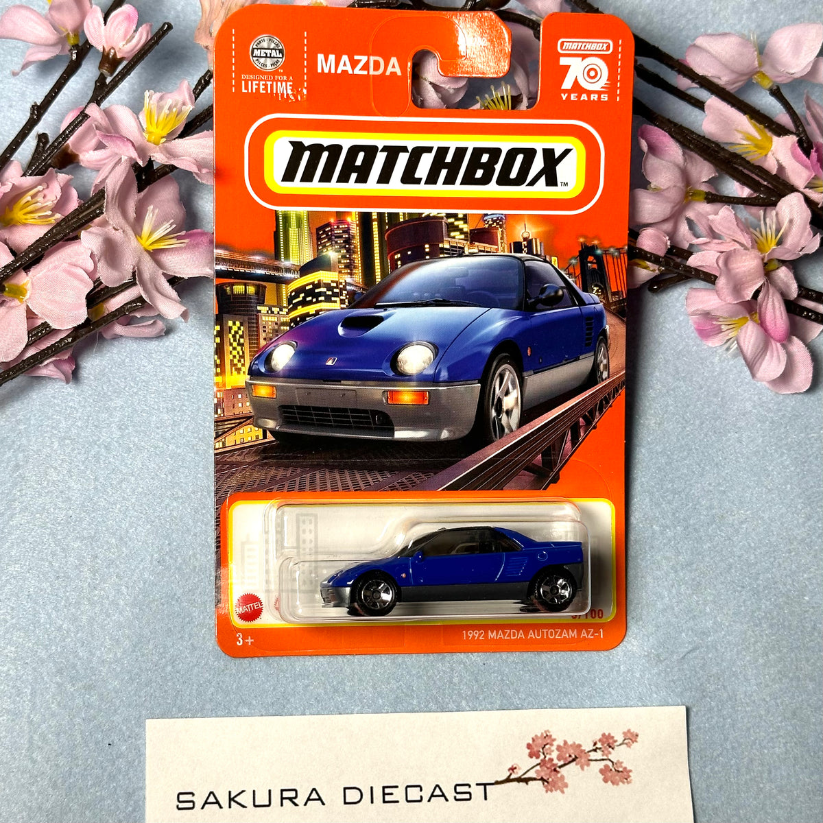 1/64 Matchbox 1992 Mazda Autozam AZ-1 – Sakura Diecast