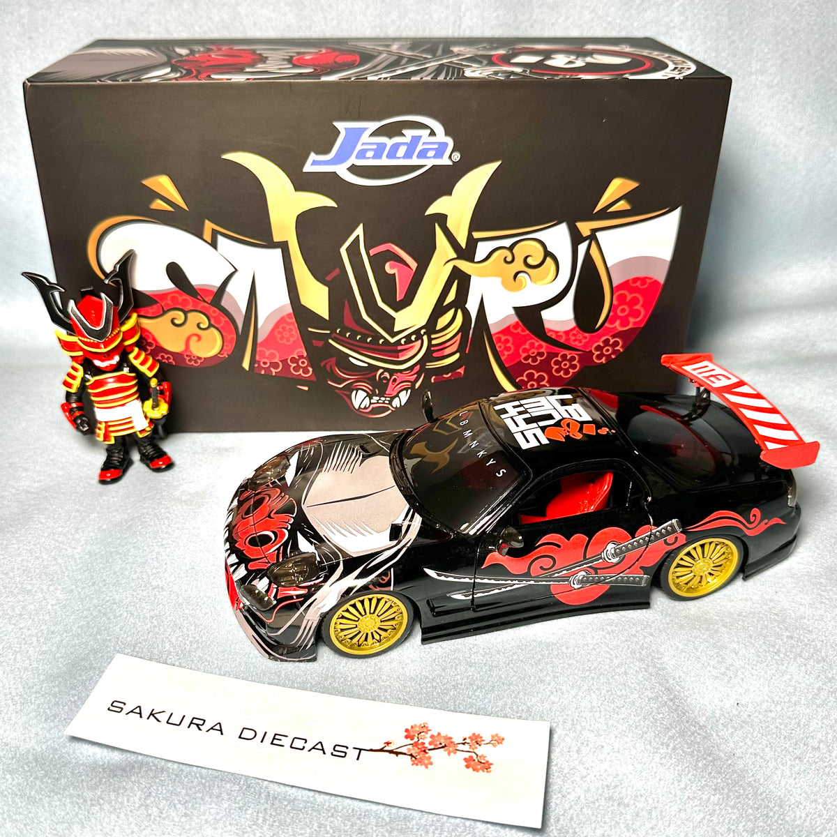 1/24 Jada Lab Monkeys Mazda RX-7 w/ Saru figure – Sakura Diecast