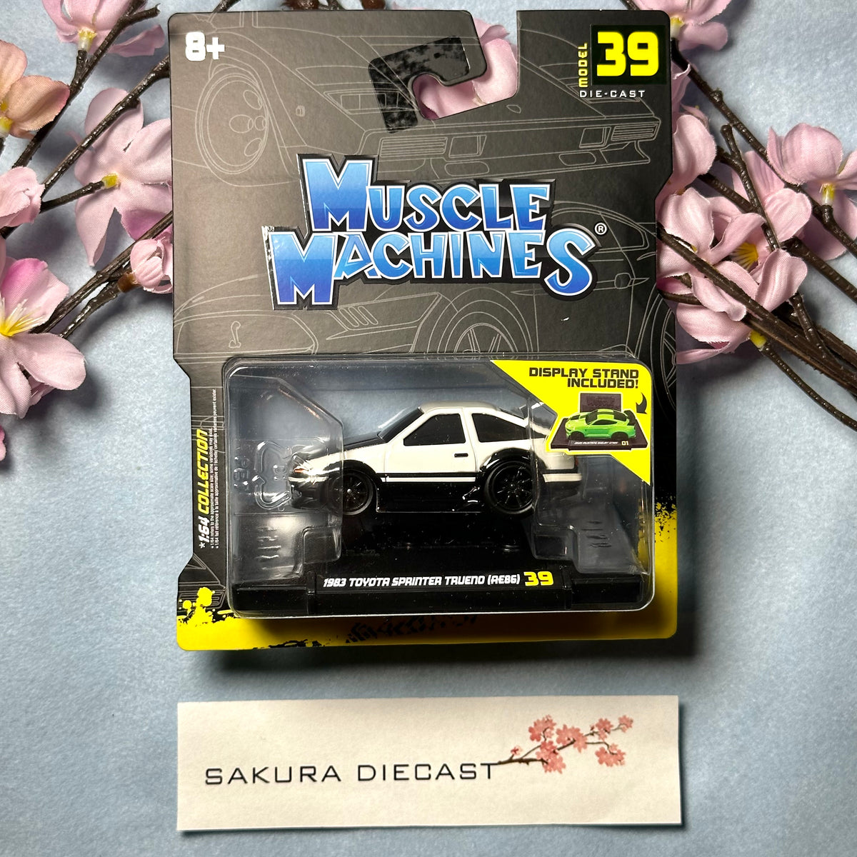 1/55 Muscle Machines Toyota Sprinter Trueno AE86 – Sakura Diecast
