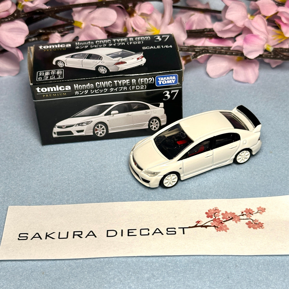 1/64 Tomica Premium Honda Civic Type-R FD2 – Sakura Diecast
