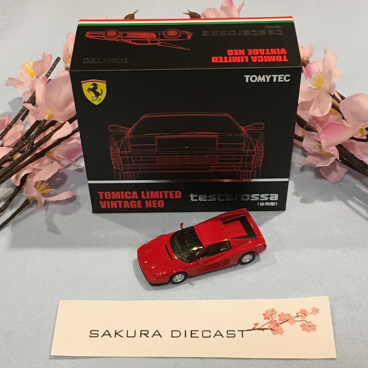 1/64 Tomica Limited Vintage Neo Ferrari Testarossa – Sakura Diecast